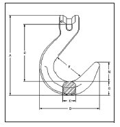 Grade 100 Clevis Foundry Hook - American Rigging and Supply