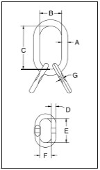 Alloy Master Link Assembly - American Rigging and Supply