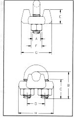 Stainless Steel Wire Rope Clips - American Rigging and Supply