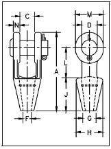 Open Spelter Sockets - American Rigging and Supply