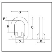 ra - weld-on pivot link - American Rigging and Supply